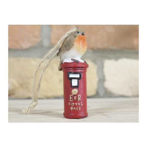 Christmas Bauble, Traditional Red Post Box Bauble, Christmas Tree ...