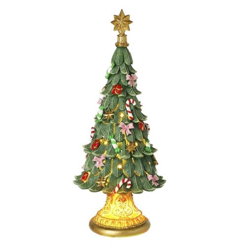 Light Up Musical Christmas Tree Ornament, Decorated Musical Xmas Tree ...