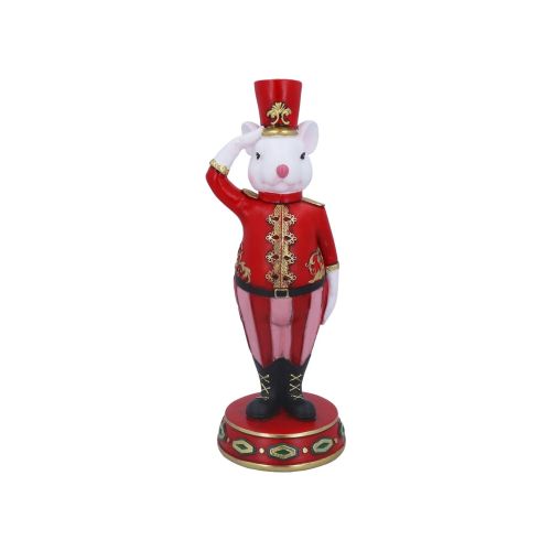 Christmas Nutcracker Mouse Soldier Figurine, Festive Ornament, Red ...