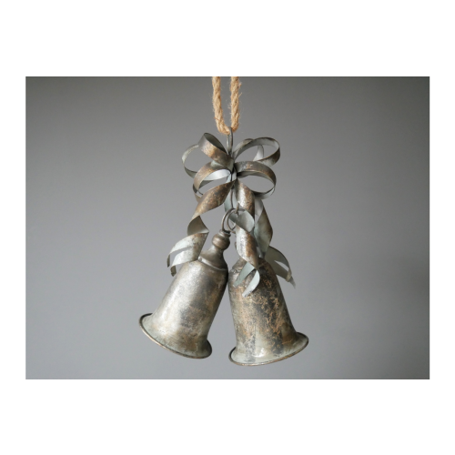 Christmas Decoration, Hanging Antique Gold Xmas Bells Bauble, Large ...