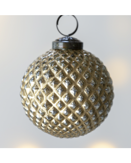 Large Gold Textured Bauble, Hanging Christmas Tree Decoration, Hanging ...