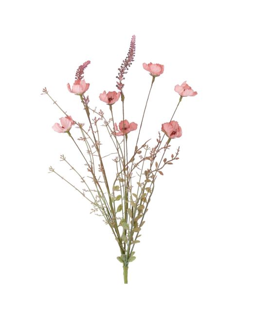 Artificial Pink Thistle Spray, Realistic Mauve Wildflower Thistle Stem ...
