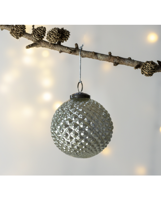 Large Gold Textured Bauble, Hanging Christmas Tree Decoration, Hanging ...